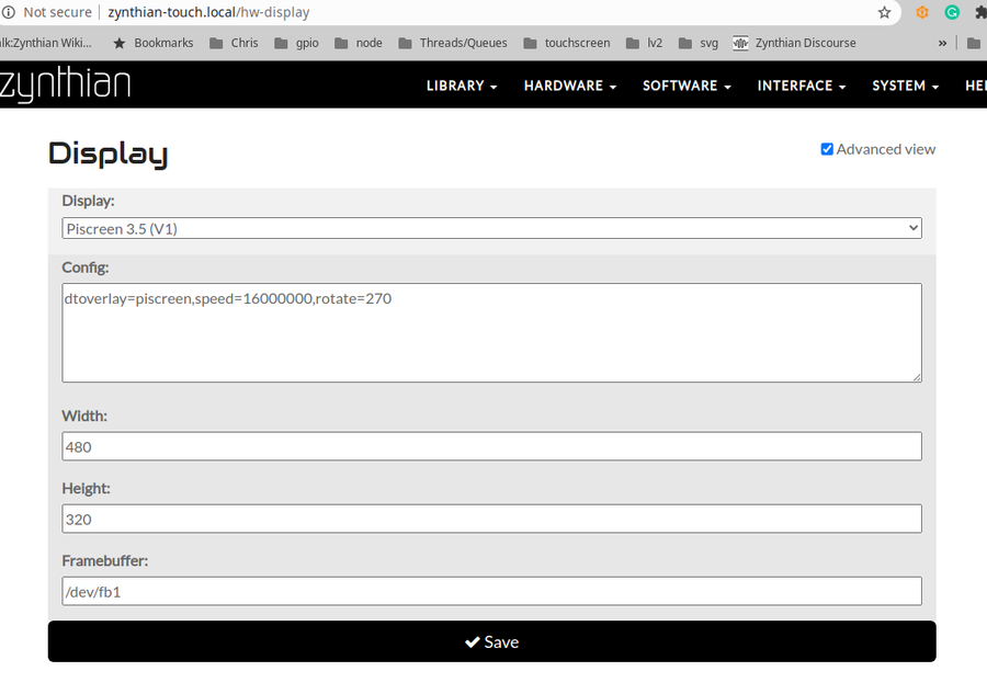 Aligning Zynthian Touchscreens - ZynthianWiki